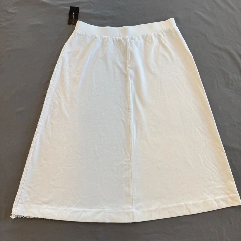 Alfani | Skirts | Alfani Womens White Textured Boucle Top Xl And Midi ...
